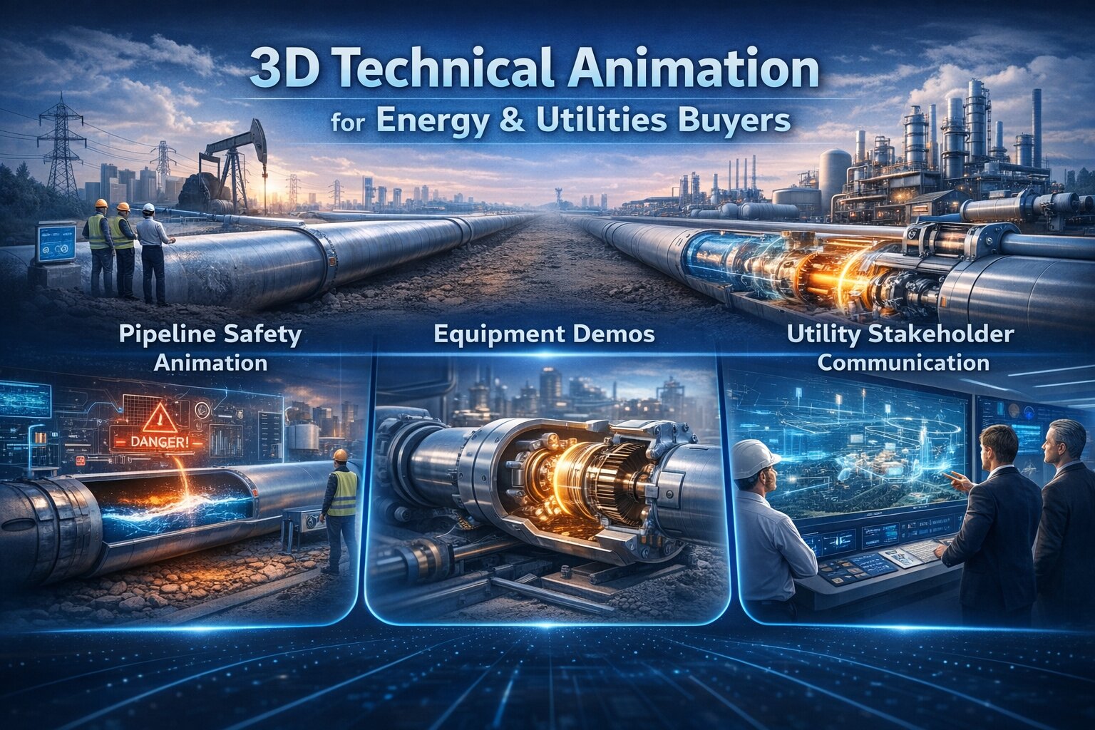 3D Technical Animation for Energy & Utilities Buyers